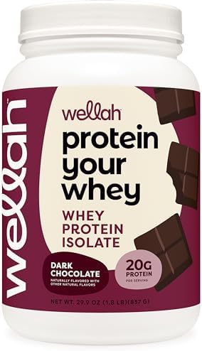 Amazon.com: Wellah Protein Your Whey (30 Servings, Dark Chocolate ...