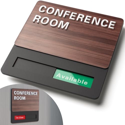 Amazon.com : Abudada Wood Grain Privacy Sign for Conference Room ...