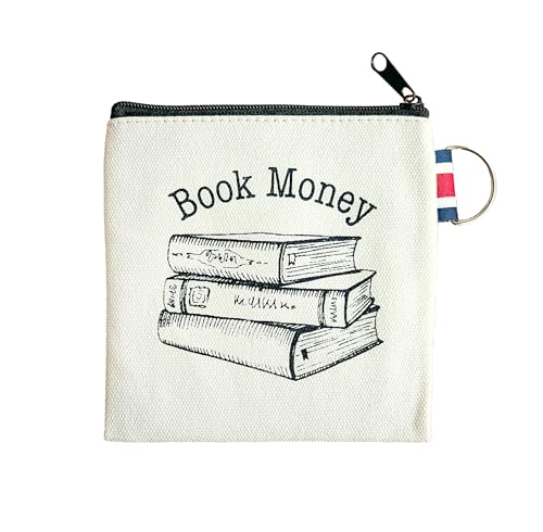 Amazon.com: Book Money Coin Purse Small Zipper Pouch - Gift for Book ...