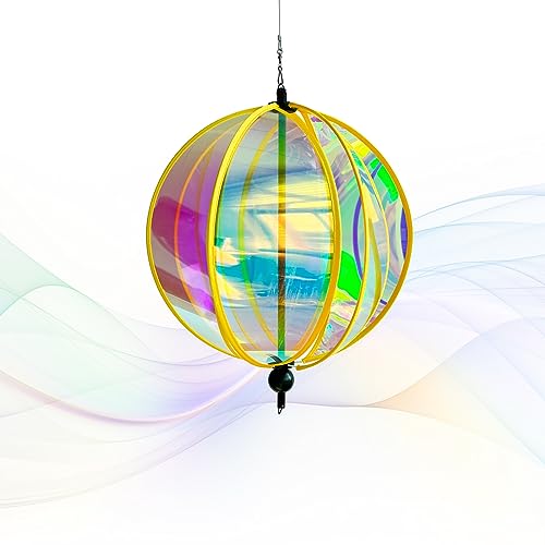 Snapklik.com : FONMY Hanging Wind Spinner 3D Gazing Ball Wind Sculpture ...