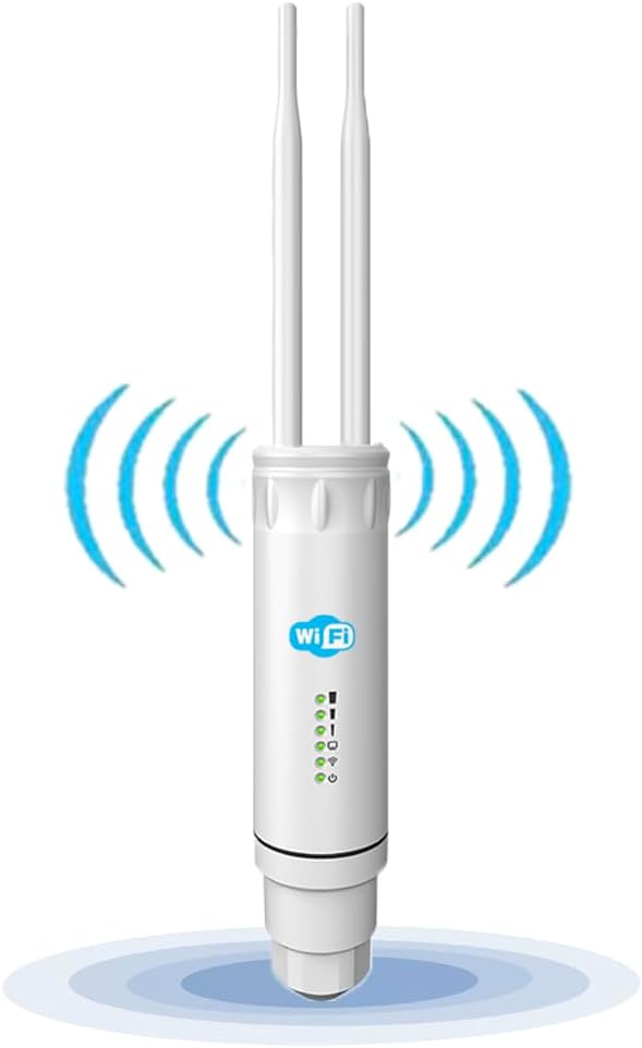 Potente ripetitore WiFi da esterno con antenna, WiFi Amplificatore Dual ...