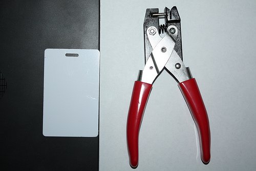 Amazon.com : PVC ID Card Slot Punch Hole Punch : Paper Punches : Arts ...