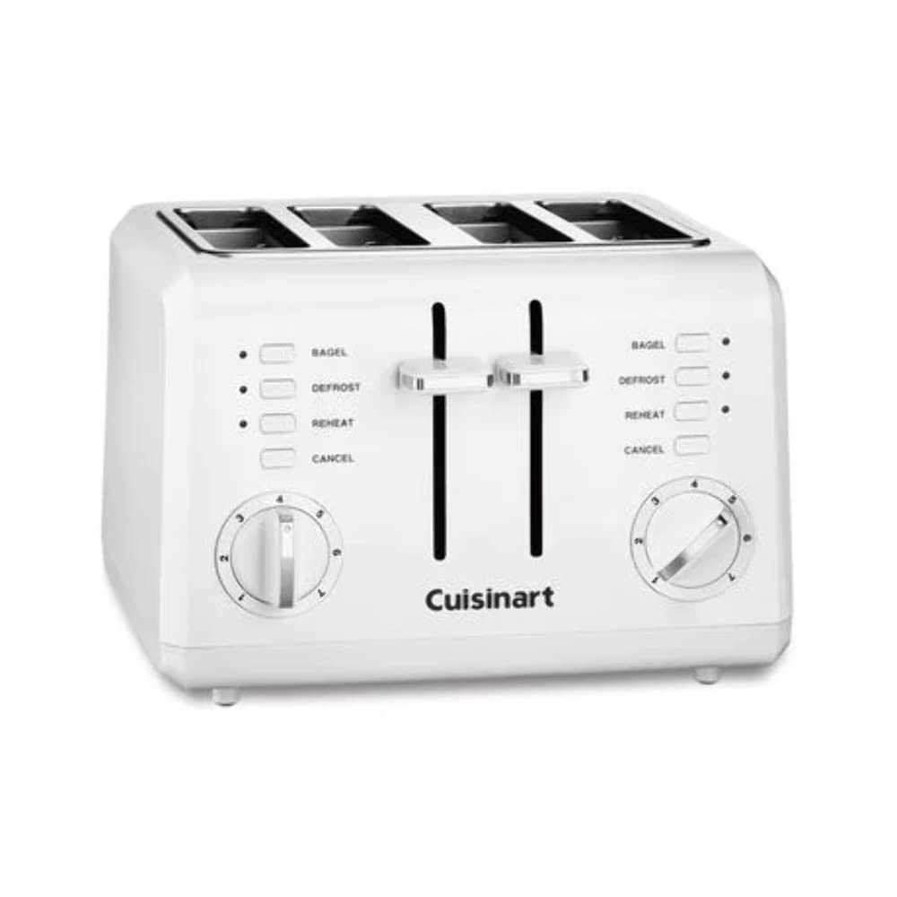 Cuisinart 4-Slice Compact Toaster, 7-browning Levels, White (CPT-142C ...