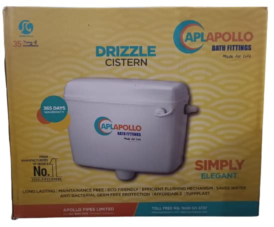 Toilet Flush Tank Slimline Standard Single Flush Cistern (Polypropylene ...