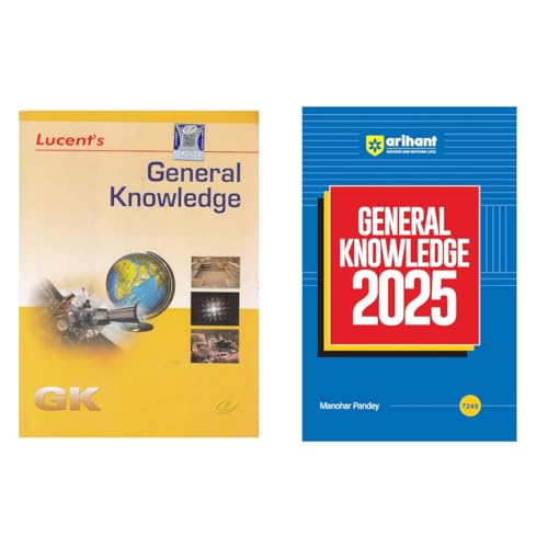 Lucent's & Arihant General Knowledge 2025 (2 Book Set) (English Medium ...