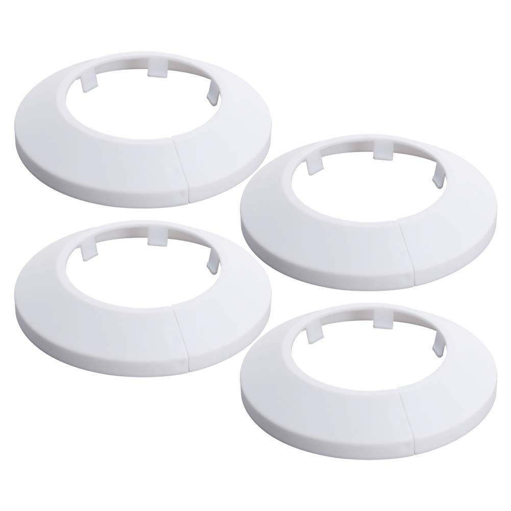 Heyiarbeit Fit 2.03" Diameter Flange Water Pipe Cover Decoration White ...