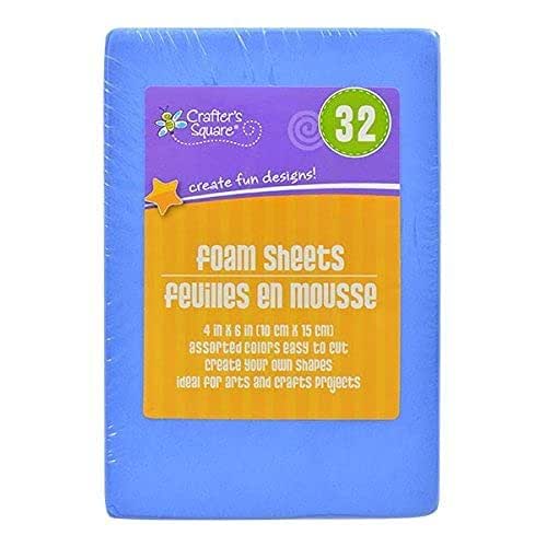 Amazon.com: Crafters Square Foam Sheets for Arts and Crafting Projects ...