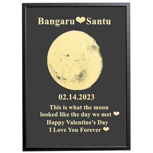 Amazon.com: ROSLILY Valentine Moon Phase Gifts Custom Moon Phase Canvas ...