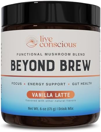 Amazon.com : Beyond Brew Vanilla Latte Coffee Alternative - Mushroom ...