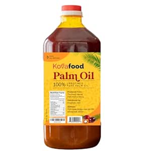 Amazon.com : Kovafood 100% Pure Organic Red Natural Palm Oil - 0.5 Gallon/2 Liters/67Fl Oz ...