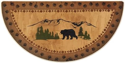 Amazon.com: 63″x37″ Extra Large Half Round Fireproof Fireplace Mat ...