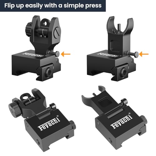 Snapklik.com : Feyachi Flip Up Rear Front And Iron Sights