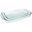 Amazon.com: Pyrex Basics Clear Oblong Glass Baking Dishes - 2 Piece ...