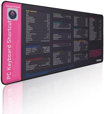 Amazon.com: Shortcut Keys Mouse Pad for Unreal Engine,Unreal Engine ...