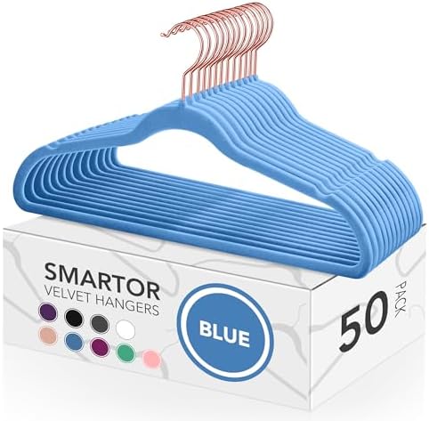 Amazon.com: SONGMICS Velvet Hangers 50 Pack, Non-Slip Clothes Hangers ...