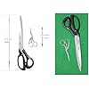 Heavy-Duty Extra Long Large Home/Office Utility Scissors, 12-Inch ...