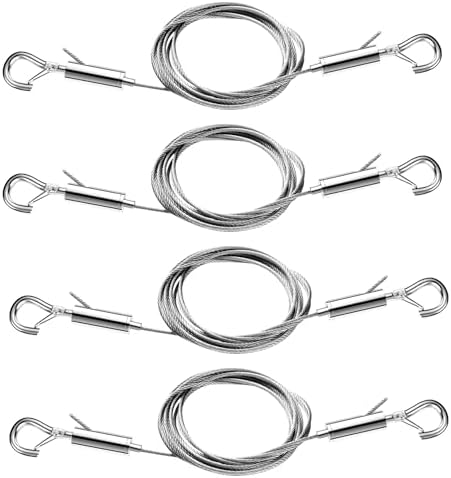 4PCS Adjustable Picture Frame ,Mirror Hanging Wire Kit,6.6FT Heavy Duty ...