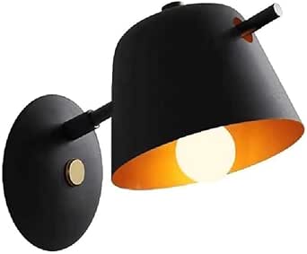 SIDUFHAOPKLL Nordic Modern Iron Art Wall Lamps Simple Personality Background Wall Bedroom ...