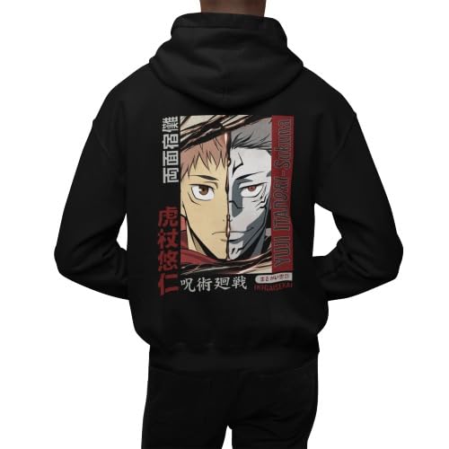 Buy AWARA BACHA Trendy Anime Ryomen Sukuna Print Hoodie for Men and ...