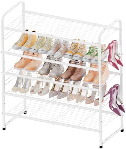 Amazon.com: SUFAUY Shoe Rack, 5 Tier Shoe Storage Rack for 24-30 Pairs ...