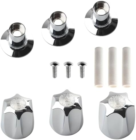 LEDBarz 81428 Bathtub and Shower Knobs 3 Piece Replacement Kit for ...