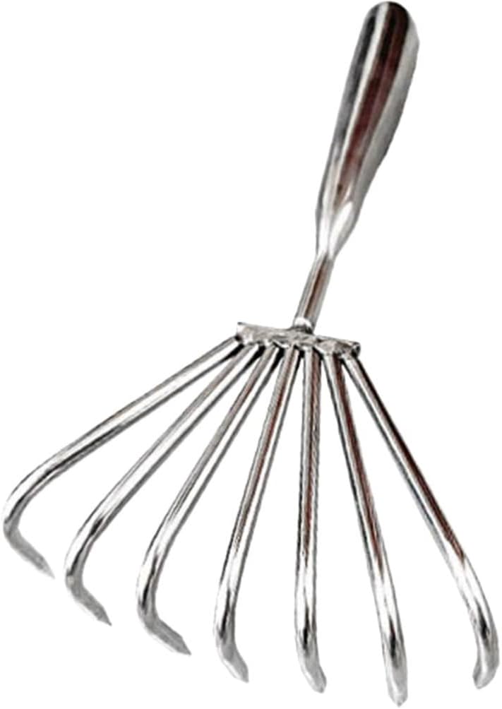 Amazon.com : GANAZONO Gardening Hand Rake Garden Rake Stainless Steel ...