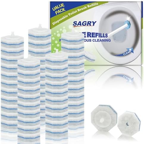 Amazon.com: Sagry 50 Counts Disposable Toilet Bowl Wand Refills, Toilet ...