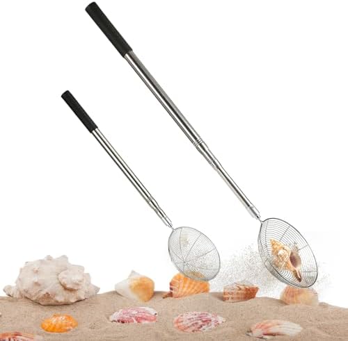 Amazon.com: 2Pcs New Upgrade Beach Sand Sifter,Shark Teeth Sifter Shell ...
