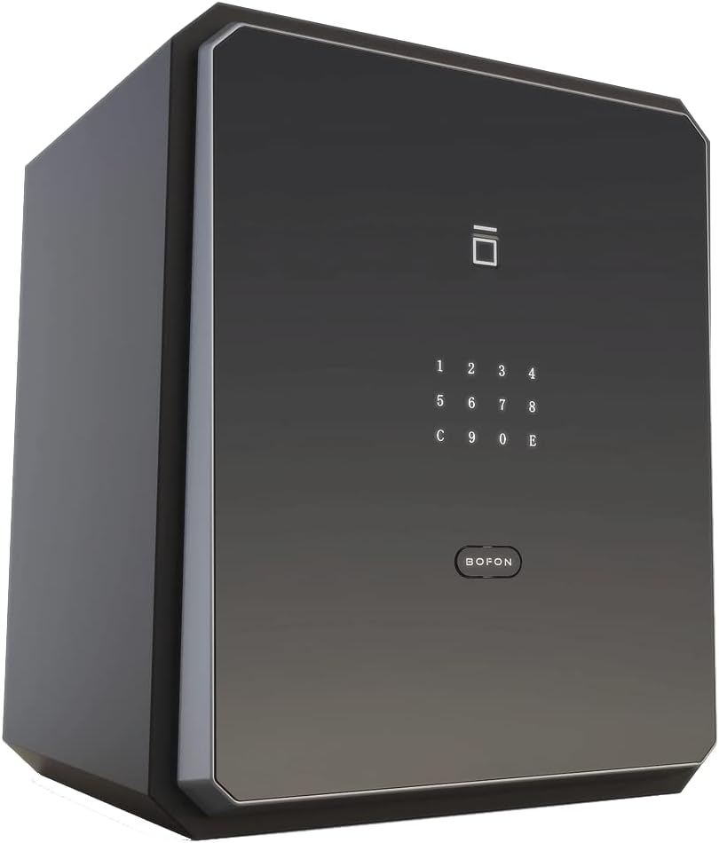 BOFON Biometric Safe Box With Backup Keys & Battery Port | 2.1 W-series ...