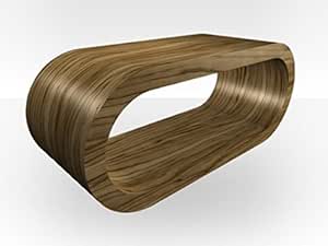 Amazon.com: Zespoke Coffee Table Extra Large Hoop - Light Zebrano Gloss ...