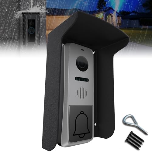 Amazon.com: Doorbell Rain Cover Ring Doorbell Anti-Glare Cover, Steel ...