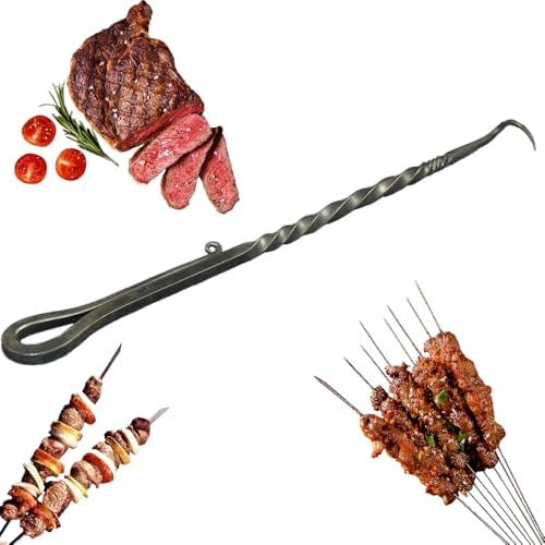 Amazon.com: BBQ Food Turner, BBQ Meat Hook with Pointed Tail, Heavy ...