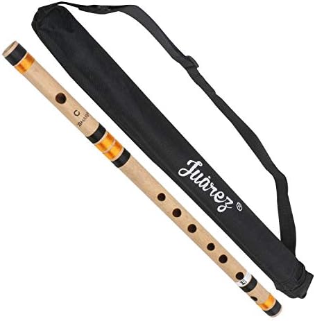 JUAREZ Bamboo Flute Bansuri 48.26 cm (19 inch) C# (C Sharp Scale) Bansi ...