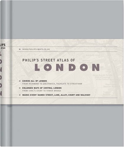 Buy Philip's Street Atlas of London: De Luxe Edition Grey Book Online ...