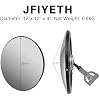 Amazon.com: JFIYETH 12inch Convex Mirror, 160 Adjustable Wide Angle ...