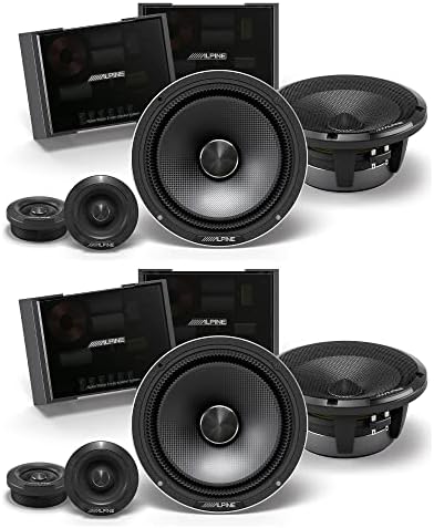 Amazon.com: Alpine 2 Pairs HDZ-65CS Alpine Status Series Hi-Res 6.5” 2 ...