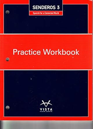 Senderos 3 Practice Workbook: Vista Higher Learning: 9781680053081 ...