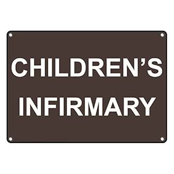Amazon.com: Weatherproof Plastic Children's Infirmary Sign with English ...