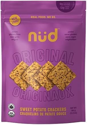 nud fud Snacks – Paquete variado de galletas de batata de muestra ...
