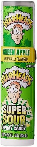Amazon.com : WARHEADS - Super Sour Candy Spray - Blue Raspberry, Green ...