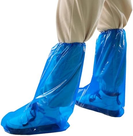 Yuzrbu 50 Pcs (25 Pairs) Disposable Thicken Boot and Shoe Covers 19in ...