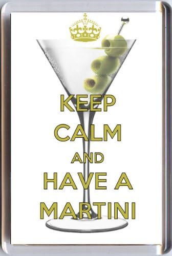 Amazon.com: Yummy Grandmummy, Glass of Martini Acrylic Fridge Magnet ...