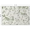 Amazon.com: Artoid Mode Monochrome Sketch Floral Bunny Easter Area Rug ...