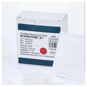 100pcs/1 Lot Gridded Membrane Filter 47mm Pore Size 0.45um Lab(0.22um ...