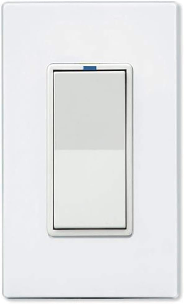 PCS PulseWorx UPB LED/CFL Dimmer Wall Switch, 600W, White (WS1DL-6-W ...