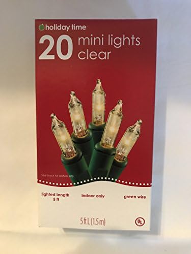 Amazon.com: 20 Count Mini Light 2 Pack - Clear : Home & Kitchen