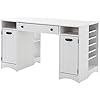 Amazon.com: South Shore Artwork Craft Table with Storage Pure White ...