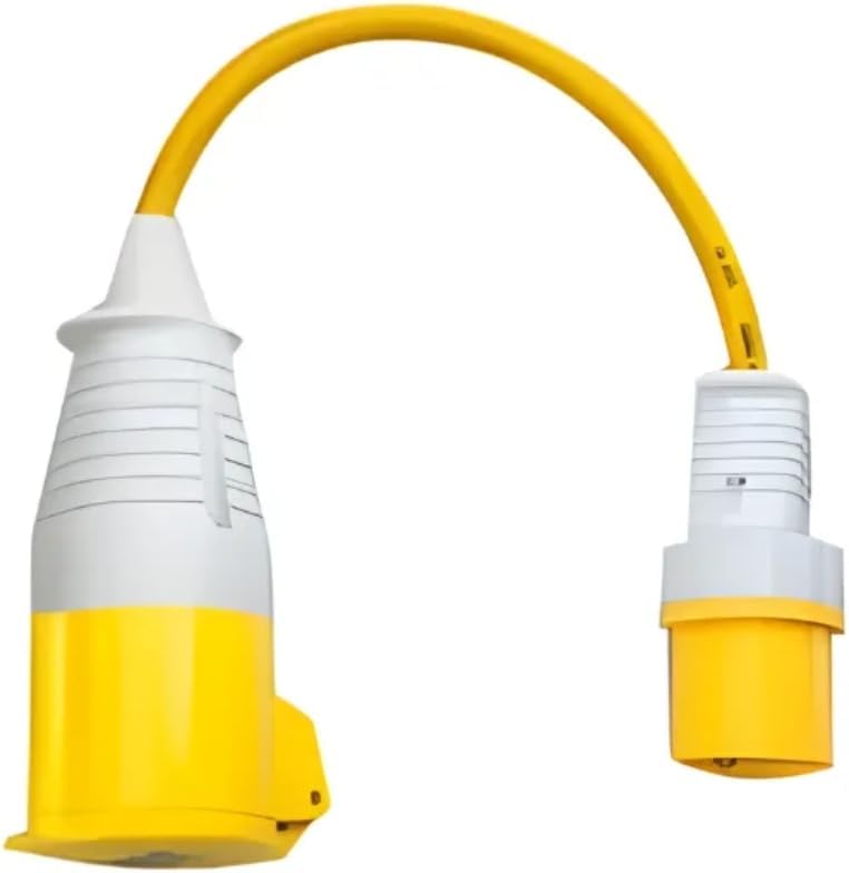 110V 16Amp to 32Amp Adapter Heavy Duty 2.5mm Extension Lead 0.5m Made ...