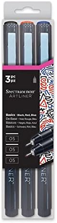 Amazon.com: Spectrum Noir Artliner Brush Pens 3pc (05BL,05R,05B)