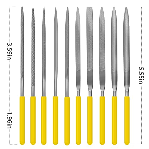 Snapklik.com : Kapoua Needle File Set, 10 Pieces Hand Metal Files ...